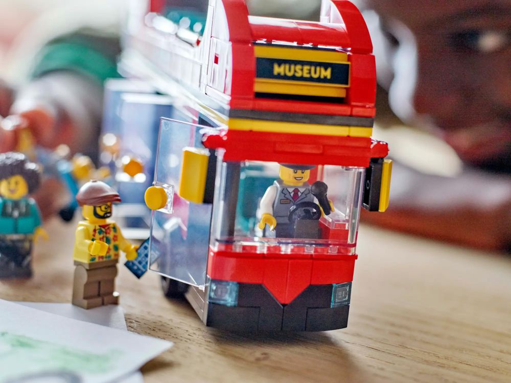 LEGO City 60407 pas cher, Le bus rouge à deux étages