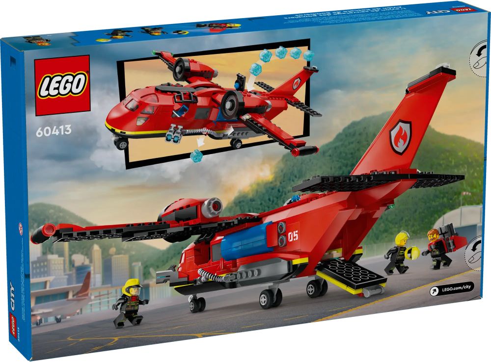 LEGO City 60413 pas cher, L’avion de sauvetage des pompiers
