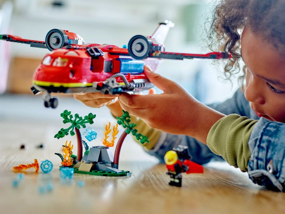 LEGO City 60413 pas cher, L’avion de sauvetage des pompiers
