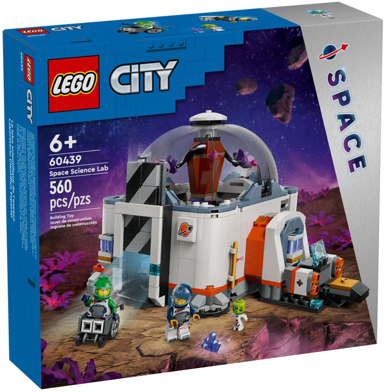 LEGO City 60439 pas cher, Le laboratoire scientifique de l’espace