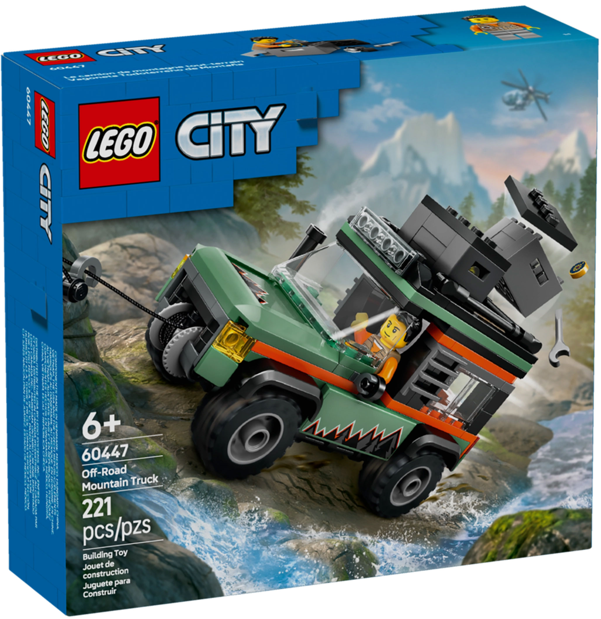 LEGO City 60447 pas cher, Le camion 4x4 tout-terrain