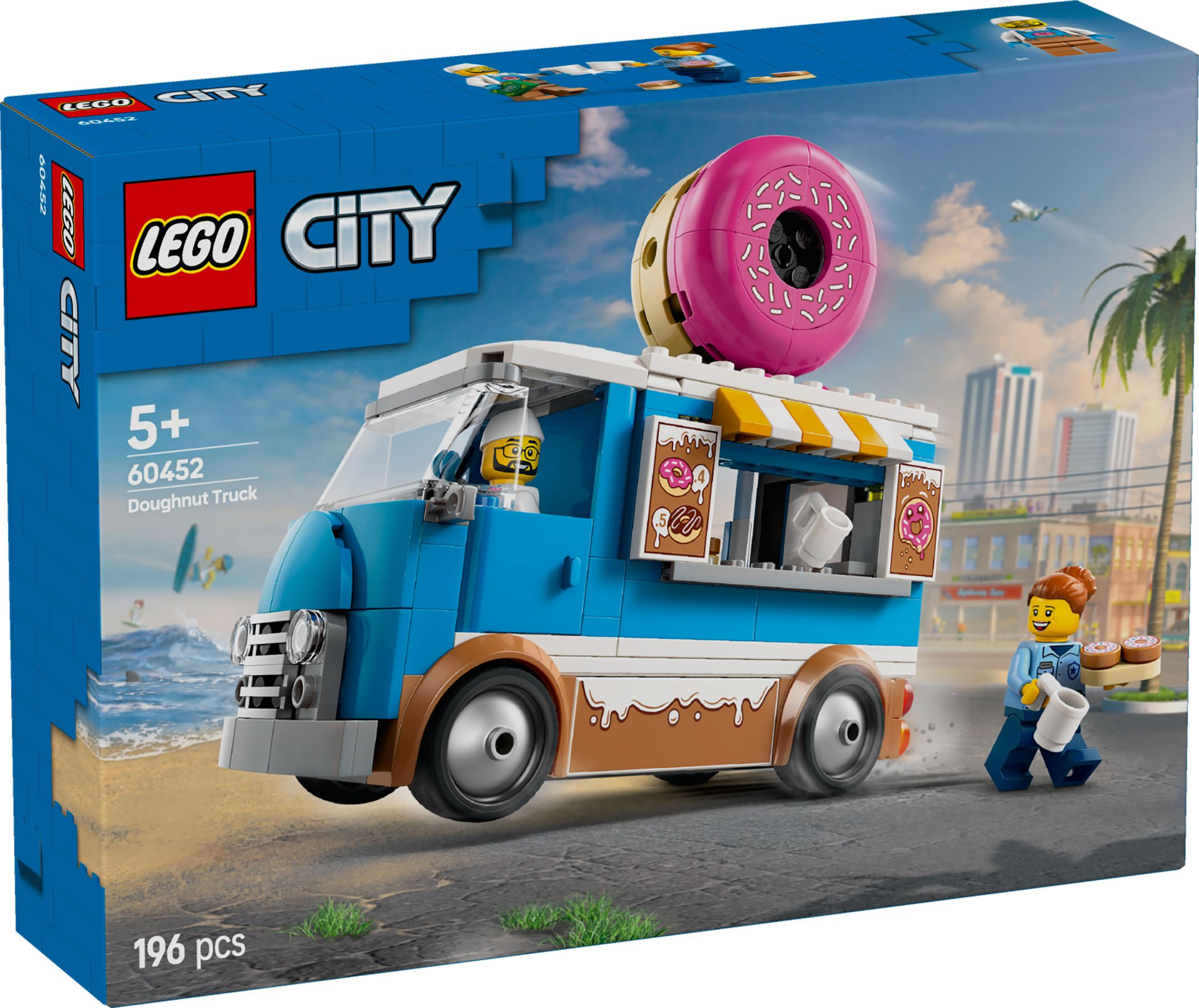 LEGO City 60452 pas cher, Le food-truck de donuts