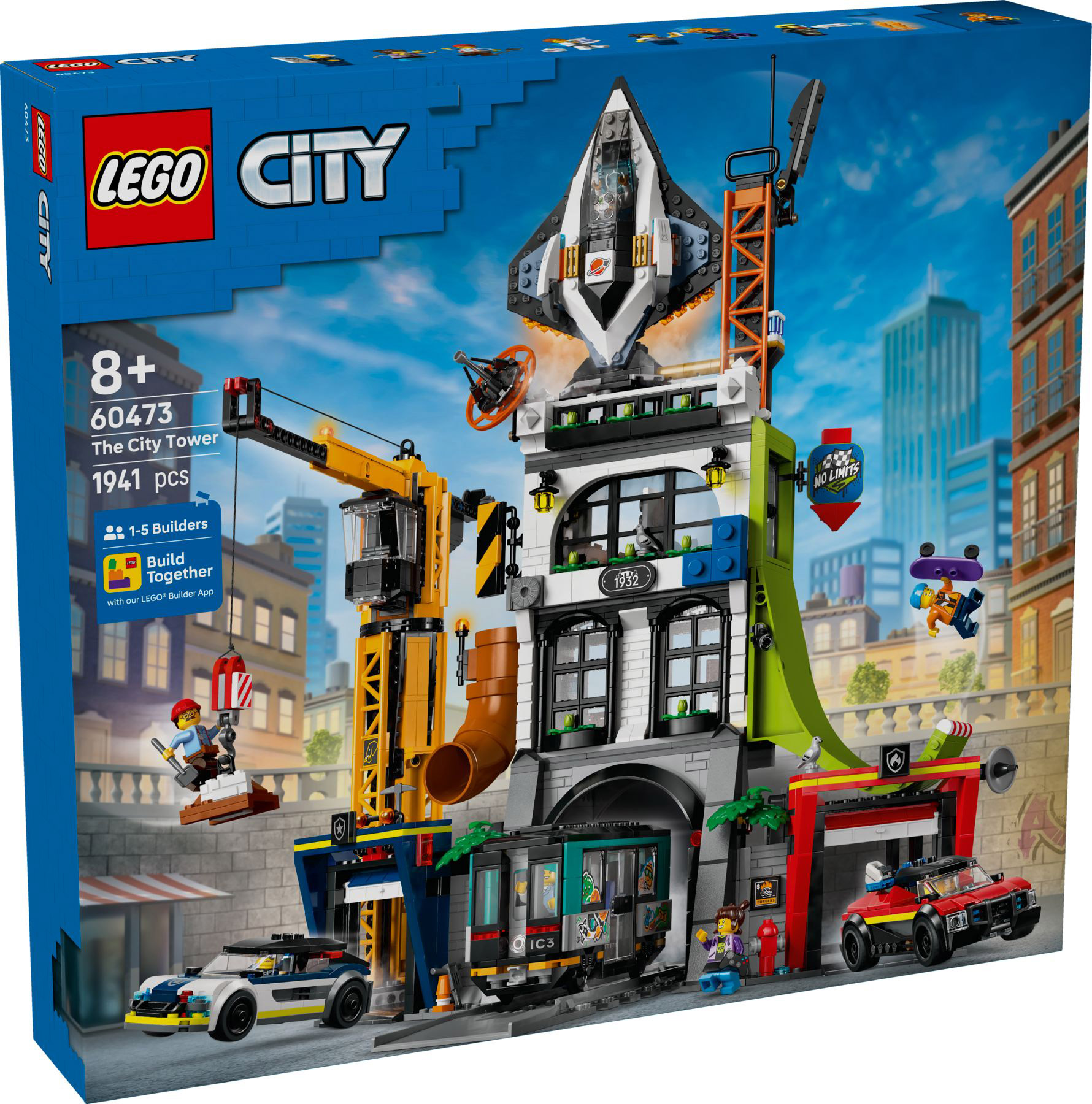 LEGO City 60473 pas cher, La tour de City