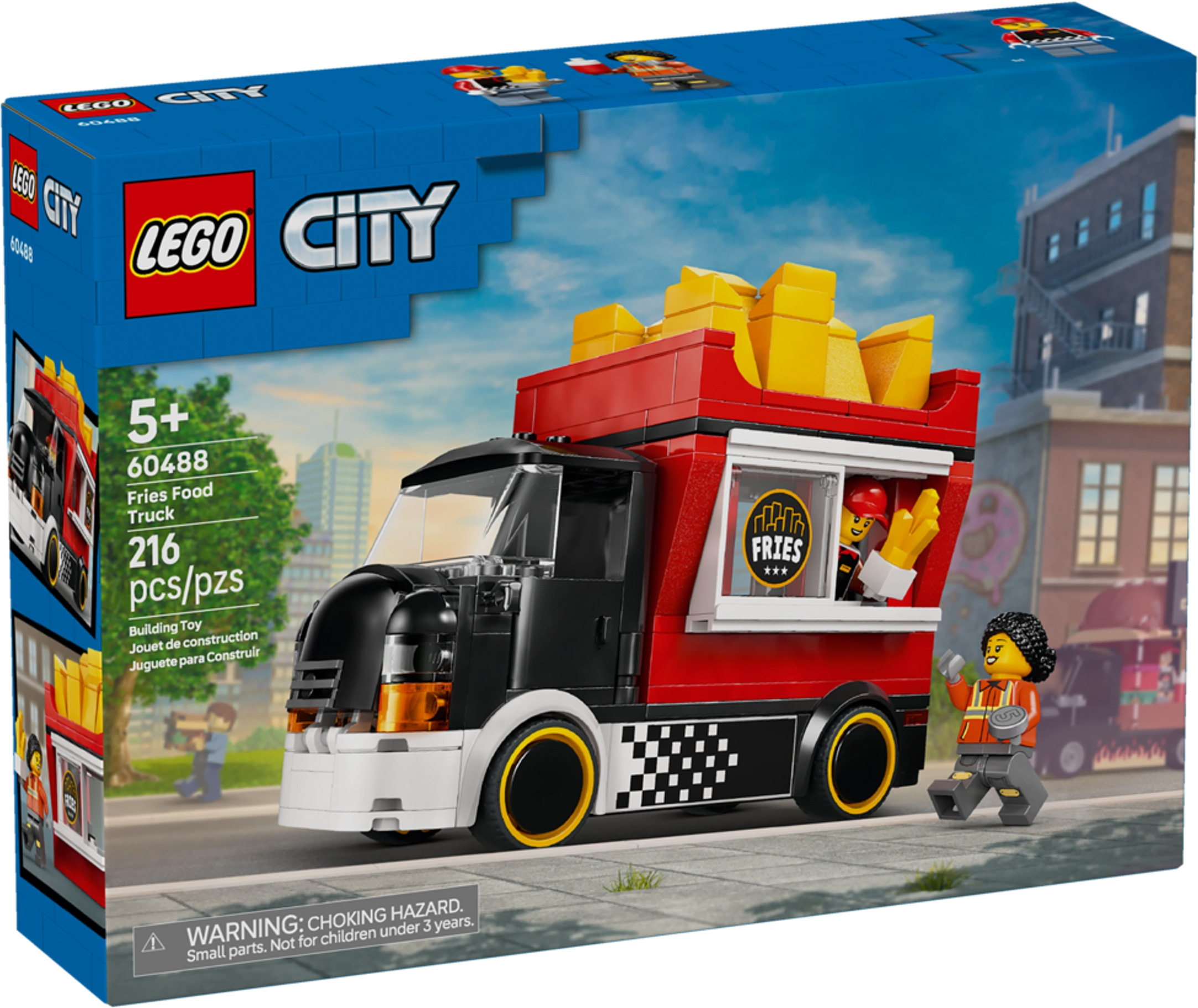 LEGO City 60488 pas cher, Le food-truck de frites