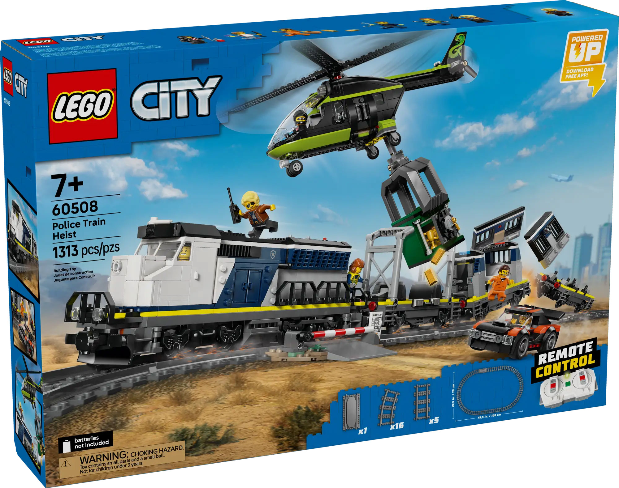 LEGO City 60508 pas cher, Le braquage du train de police