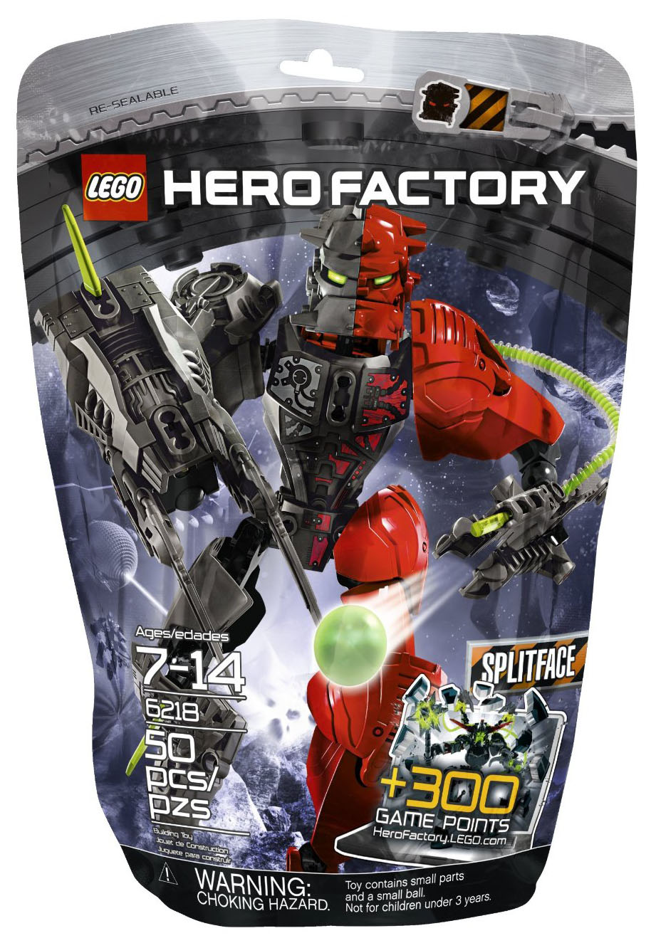 LEGO Hero Factory 6218 pas cher, Splitface