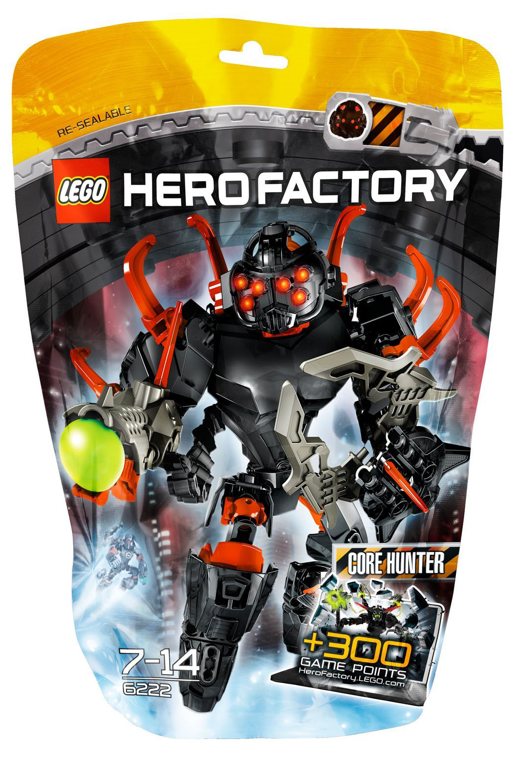 LEGO Hero Factory 6222 pas cher, Core Hunter