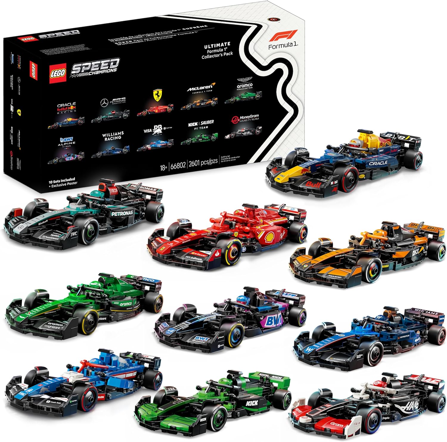 LEGO Speed Champions 66802 pas cher, Ultimate Formula 1 Collector's Pack