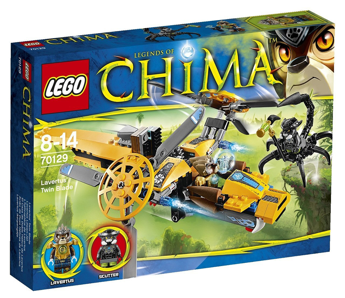 LEGO Chima 70129 pas cher, L'hélicoptère de Lavertus