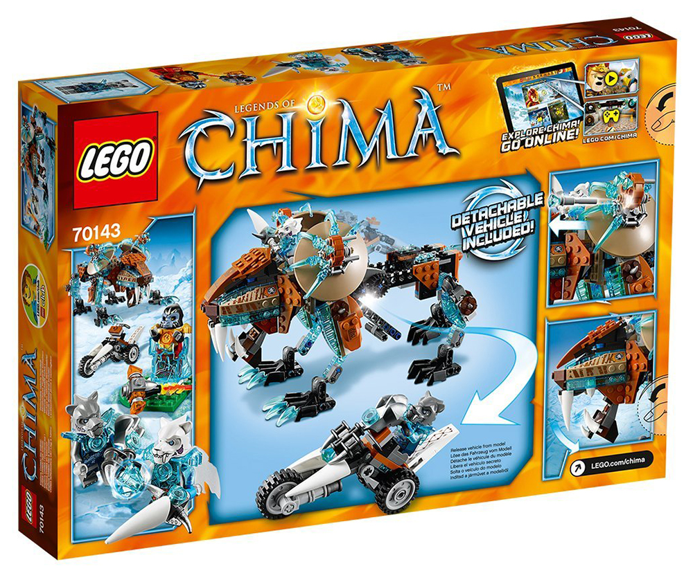 LEGO Chima 70143 pas cher - Le robot Tigre de Sir Fangar