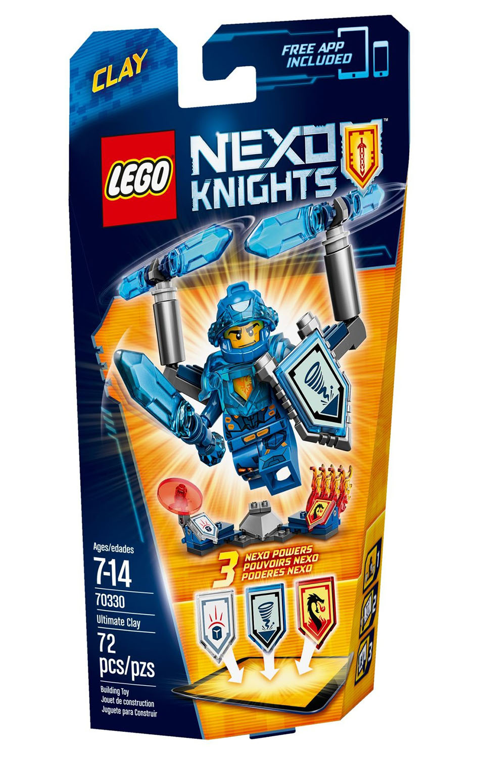 LEGO Nexo Knights 70330 pas cher, Clay l'Ultime chevalier