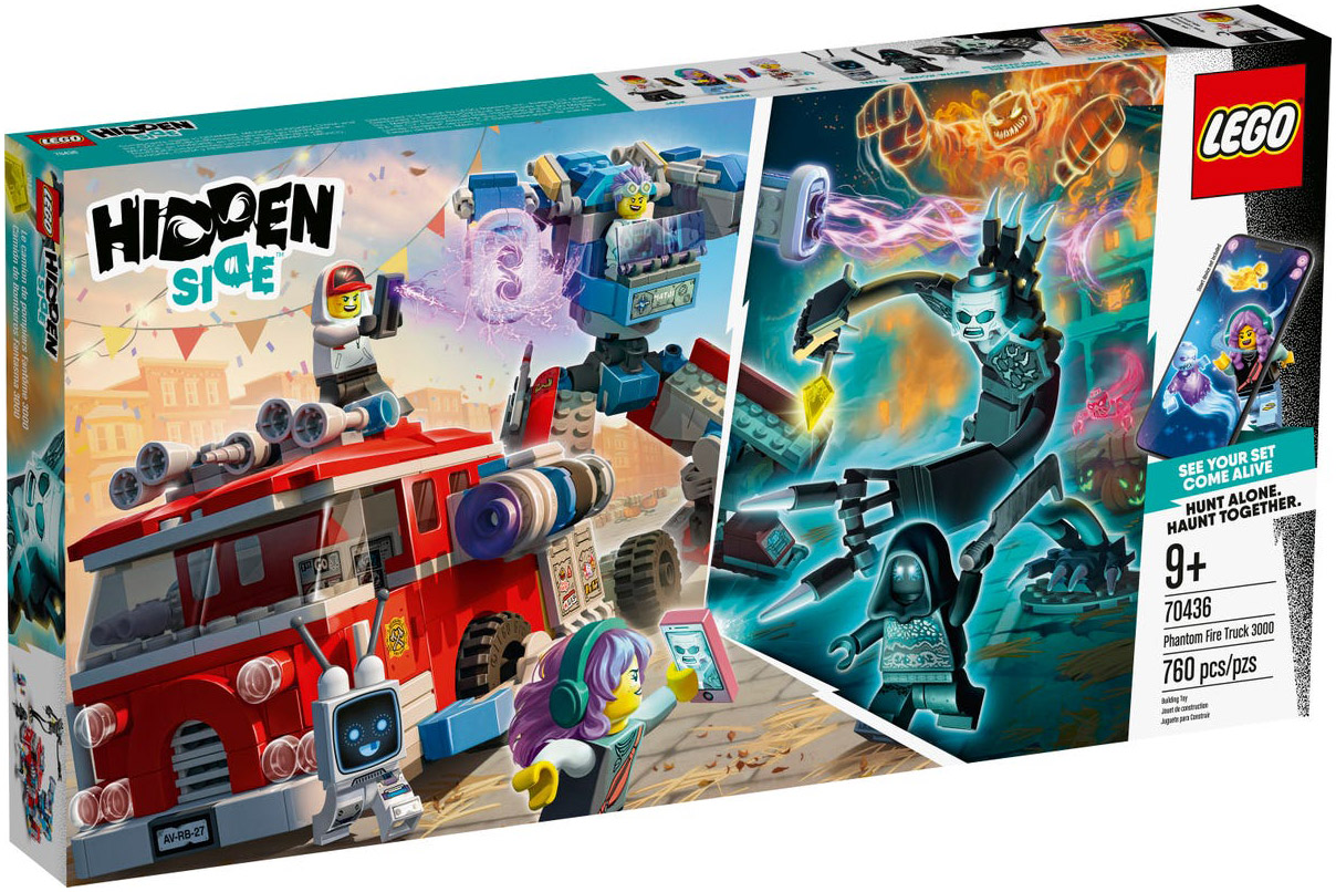 LEGO Hidden Side 70436 pas cher, Le camion de pompiers Phantom 3000