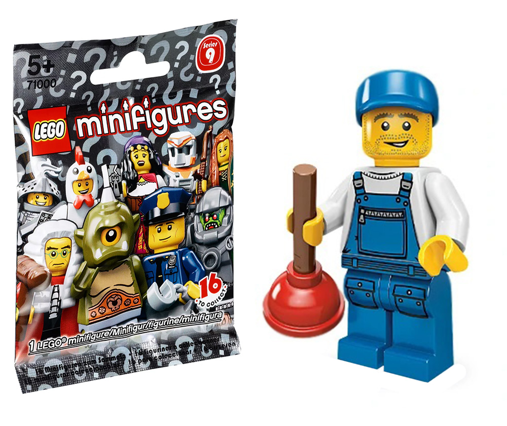 LEGO Minifigures 71000-16 pas cher, Série 9 - Le plombier