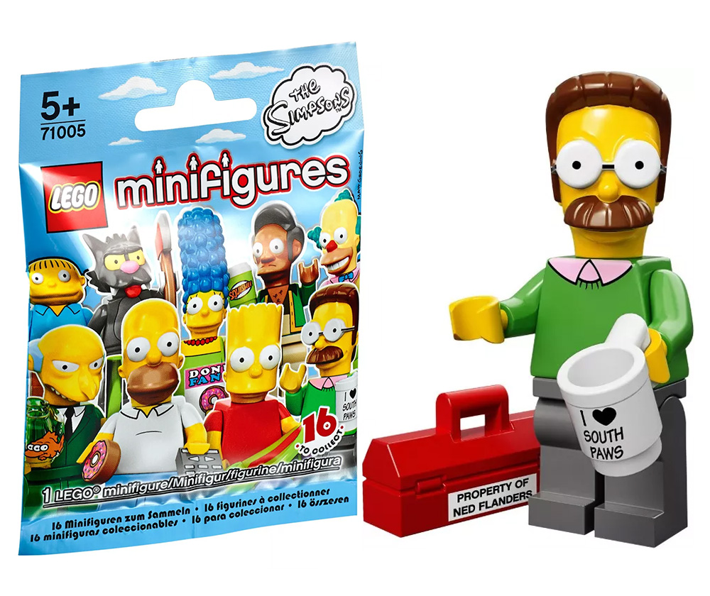 LEGO Minifigures 71005-07 pas cher, Les Simpsons Série 1 - Ned Flanders