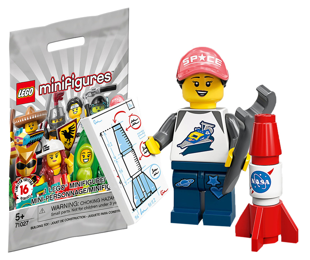 LEGO Minifigures 71027-06 pas cher, Série 20 - La fan de l'espace