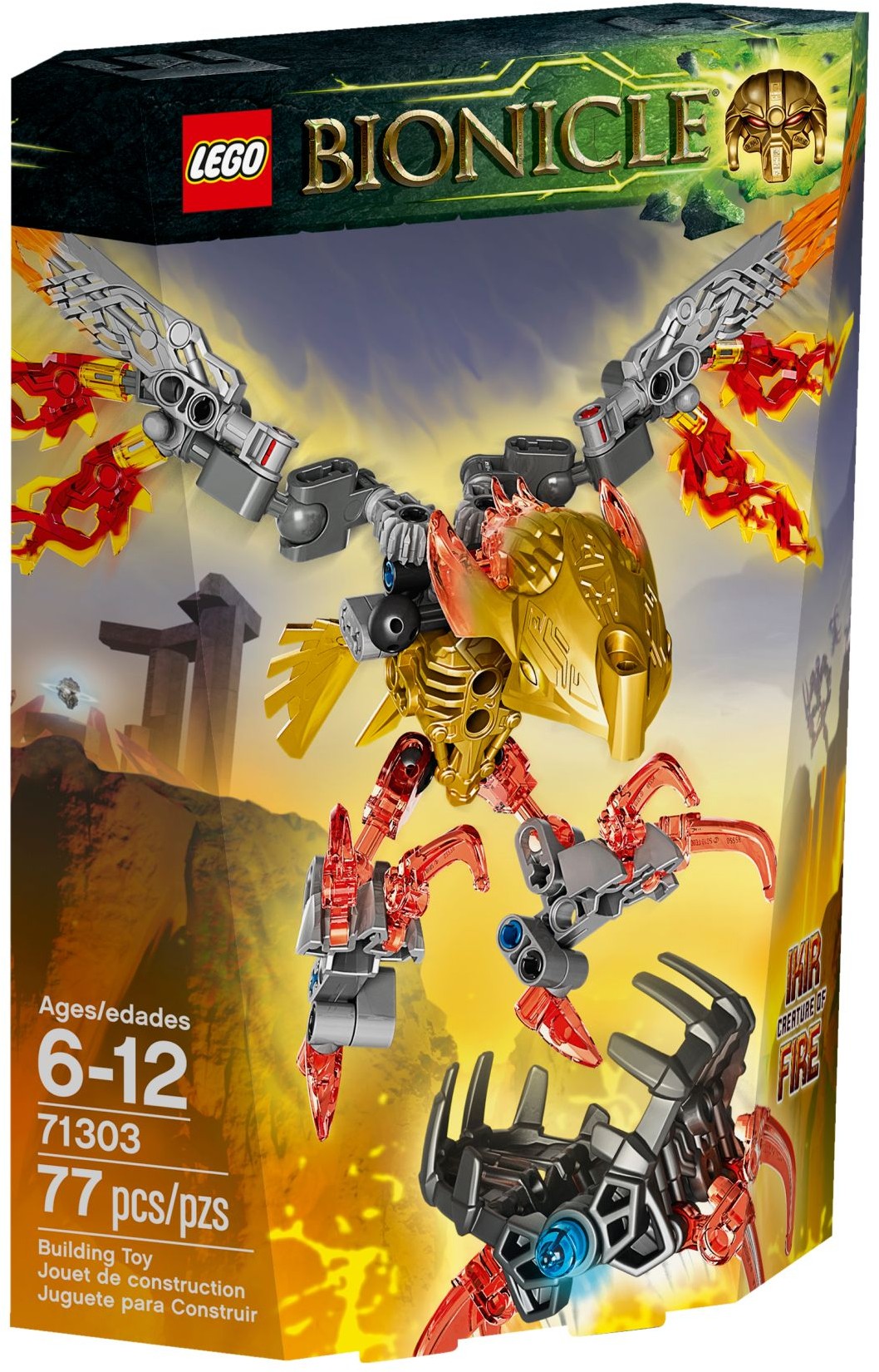 LEGO Bionicle 71303 pas cher, Ikir - Créature du Feu
