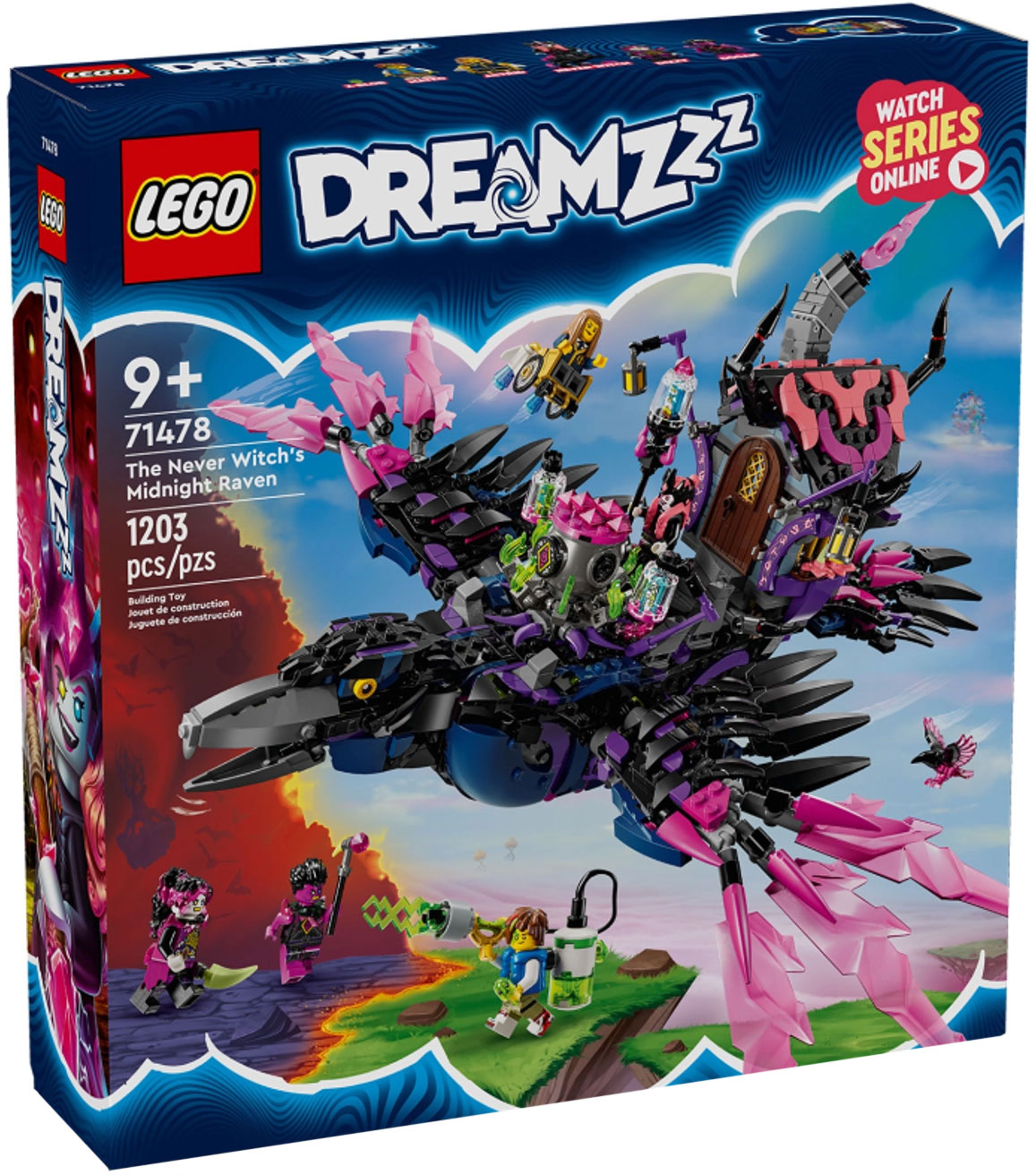 LEGO Dreamzzz 71478 pas cher, Le corbeau de minuit de la Sorcière des cauchemars