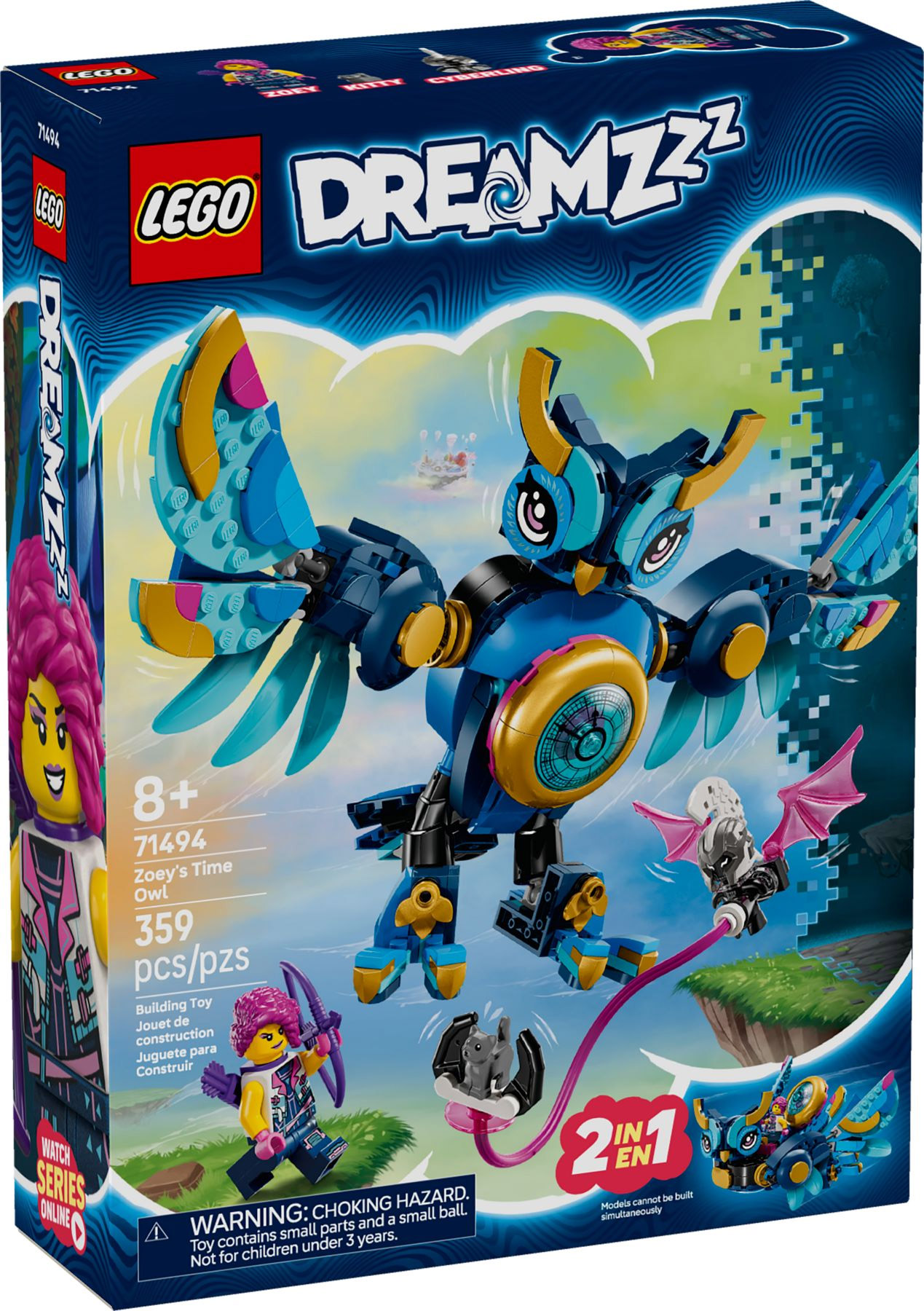 LEGO Dreamzzz 71494 pas cher, Le hibou temporel de Zoey