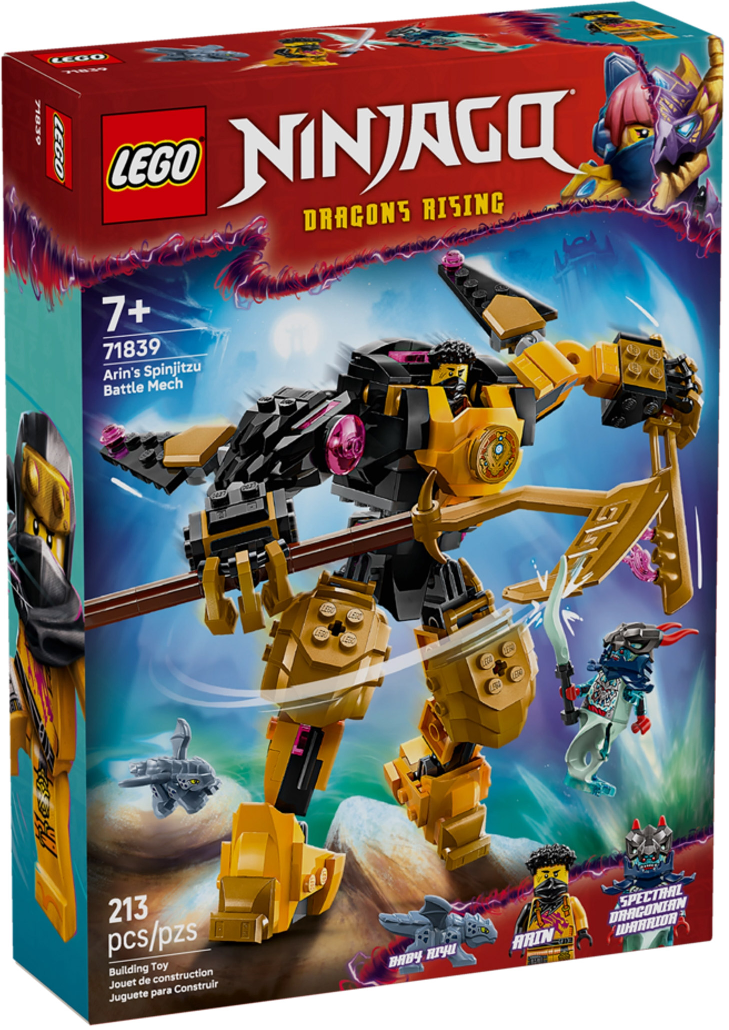 LEGO Ninjago 71839 pas cher, Le robot de Spinjitzu d’Arin
