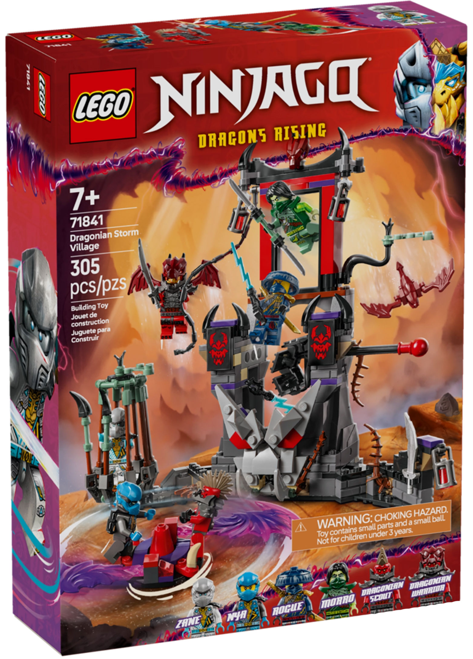 LEGO Ninjago 71841 pas cher, Le village de la tempête draconique