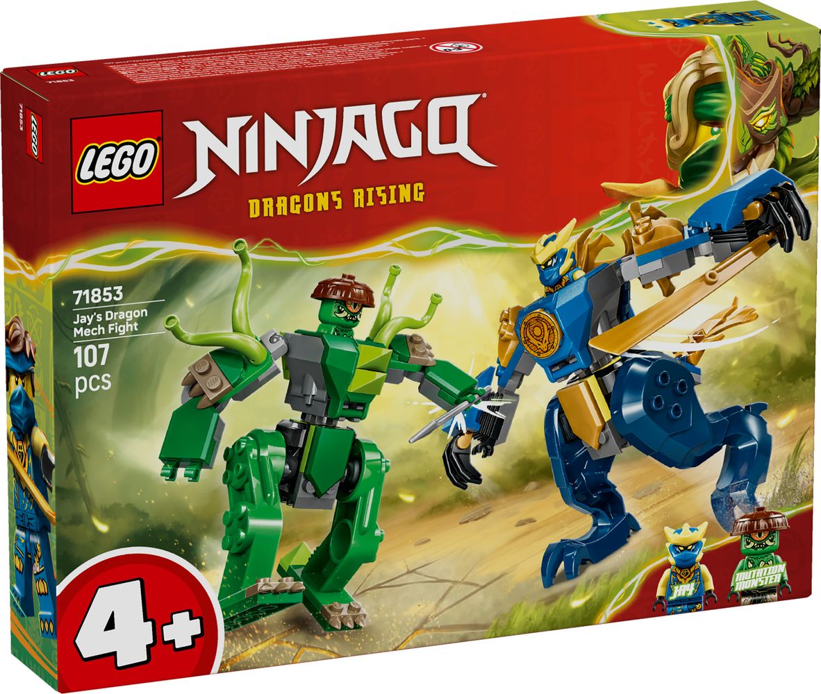 LEGO Ninjago 71853 pas cher, Le combat du robot dragon de Jay