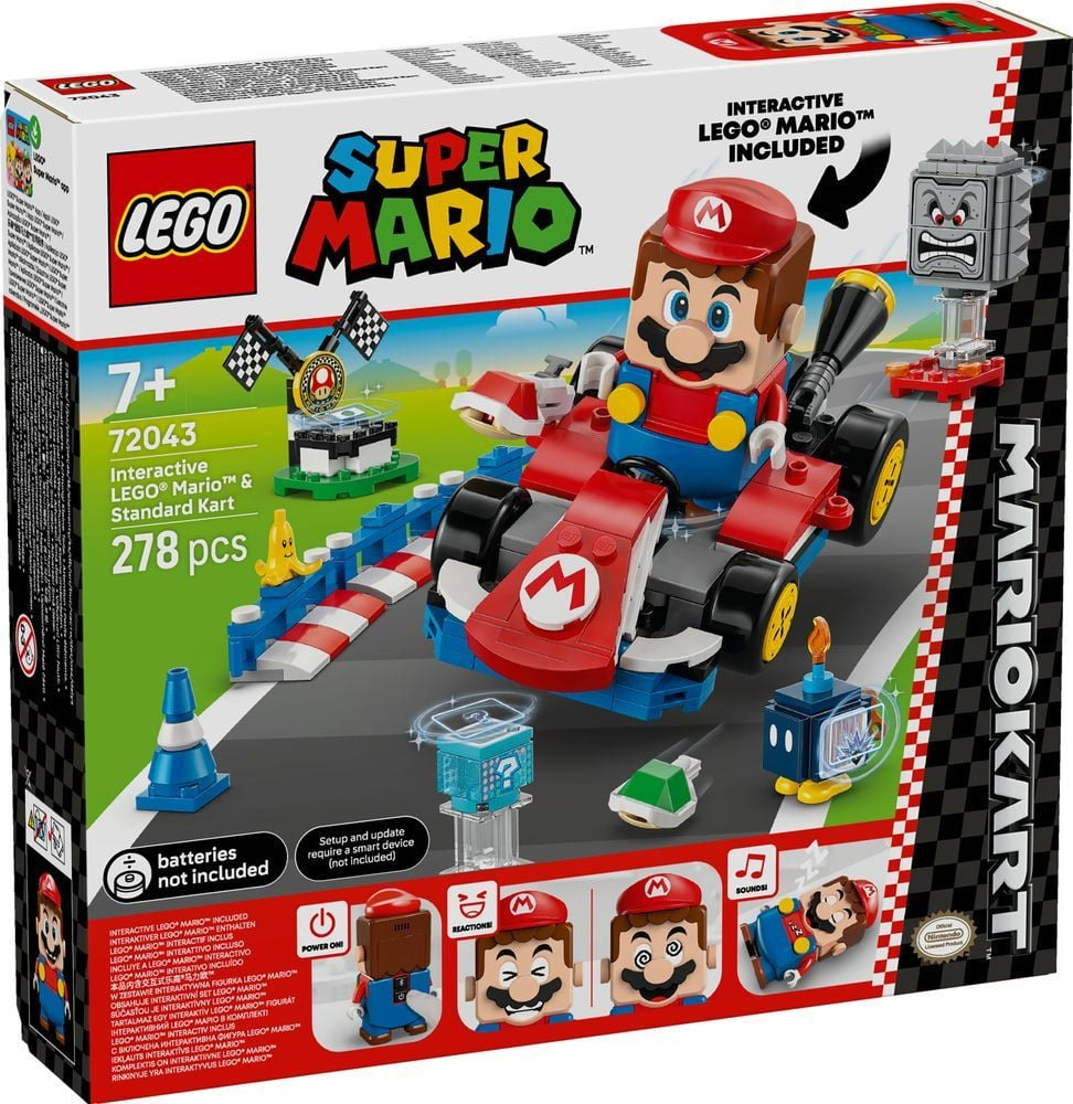 LEGO Super Mario 72043 pas cher, Mario Kart – LEGO Mario interactif et ...