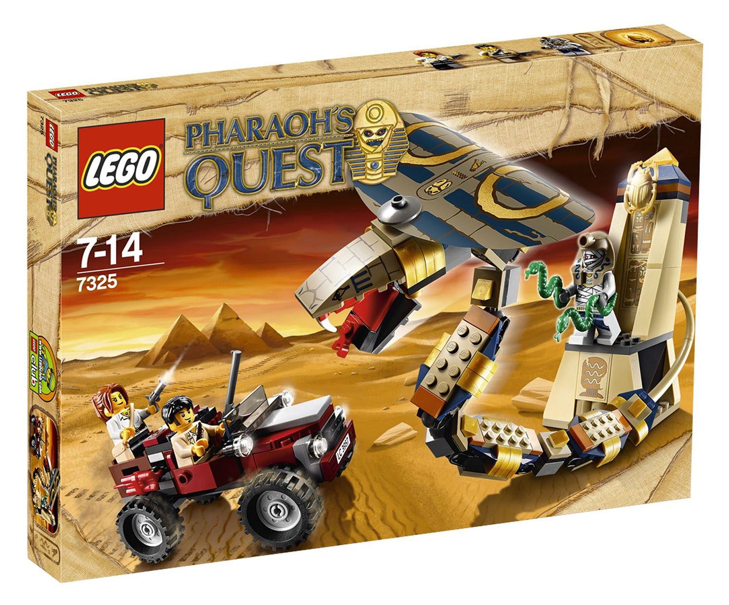 LEGO Pharaoh's Quest 7325 pas cher, La statue maudite du cobra