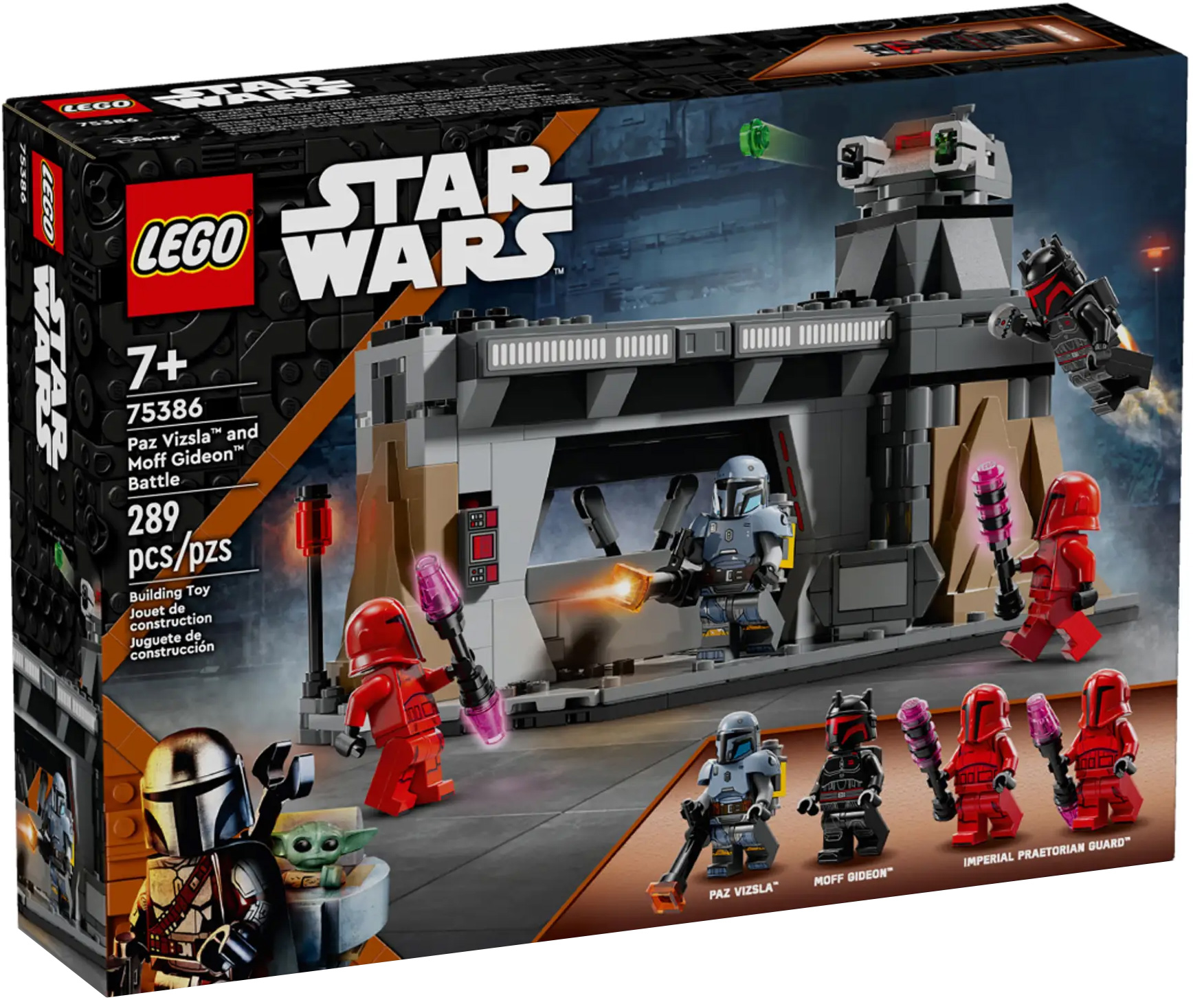 LEGO Star Wars 75386 pas cher, Le combat de Paz Vizsla et Moff Gideon