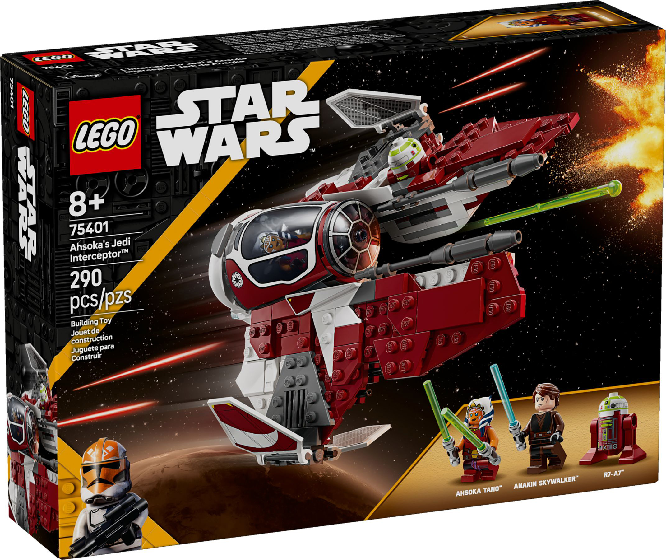 LEGO Star Wars 75401 pas cher, Le Jedi Interceptor d’Ahsoka