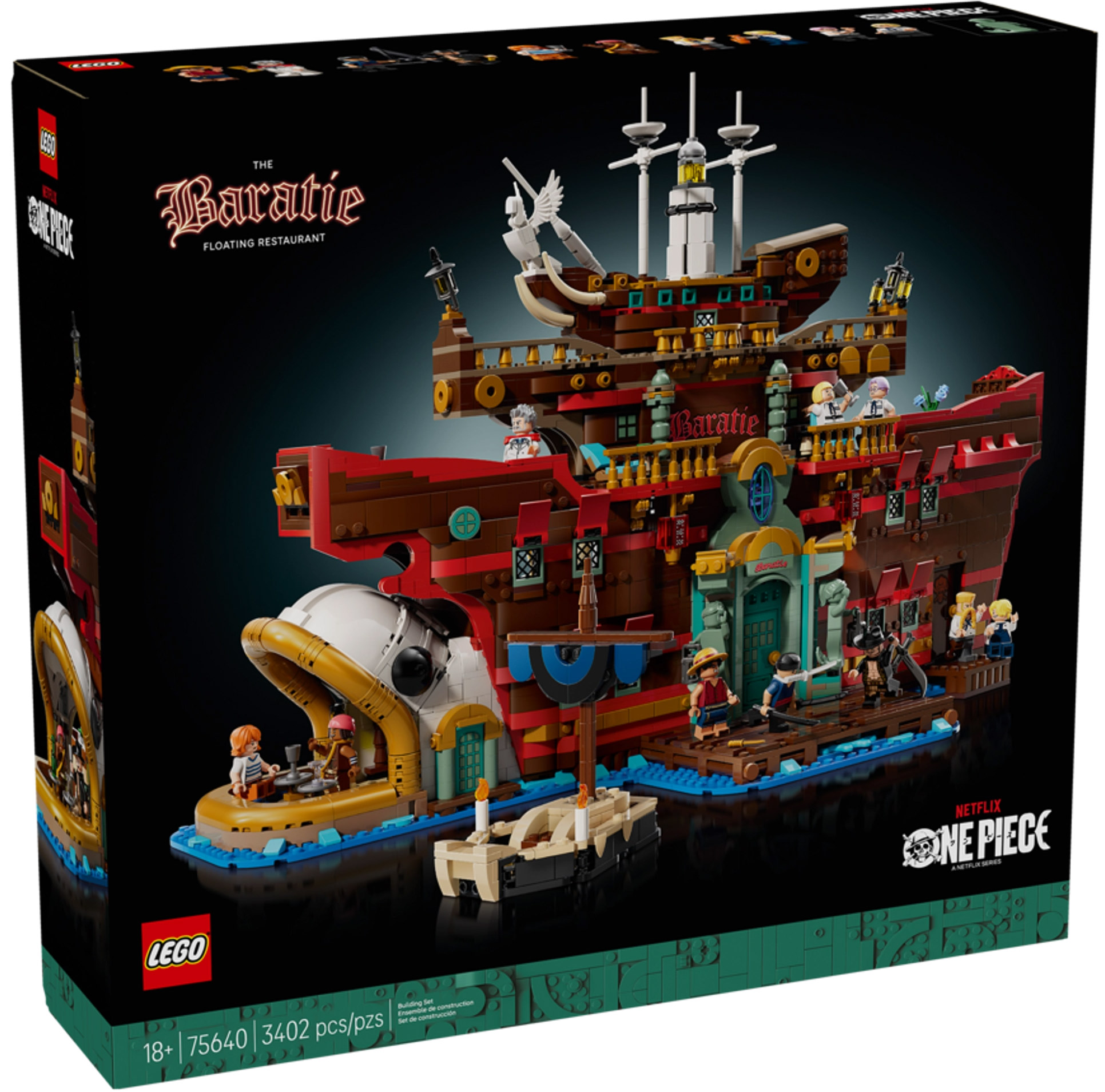 LEGO One Piece 75640 pas cher, Le restaurant flottant Baratie