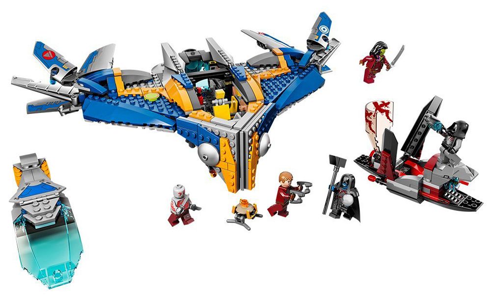 LEGO Marvel 76021 pas cher, Le sauvetage du vaisseau Milano