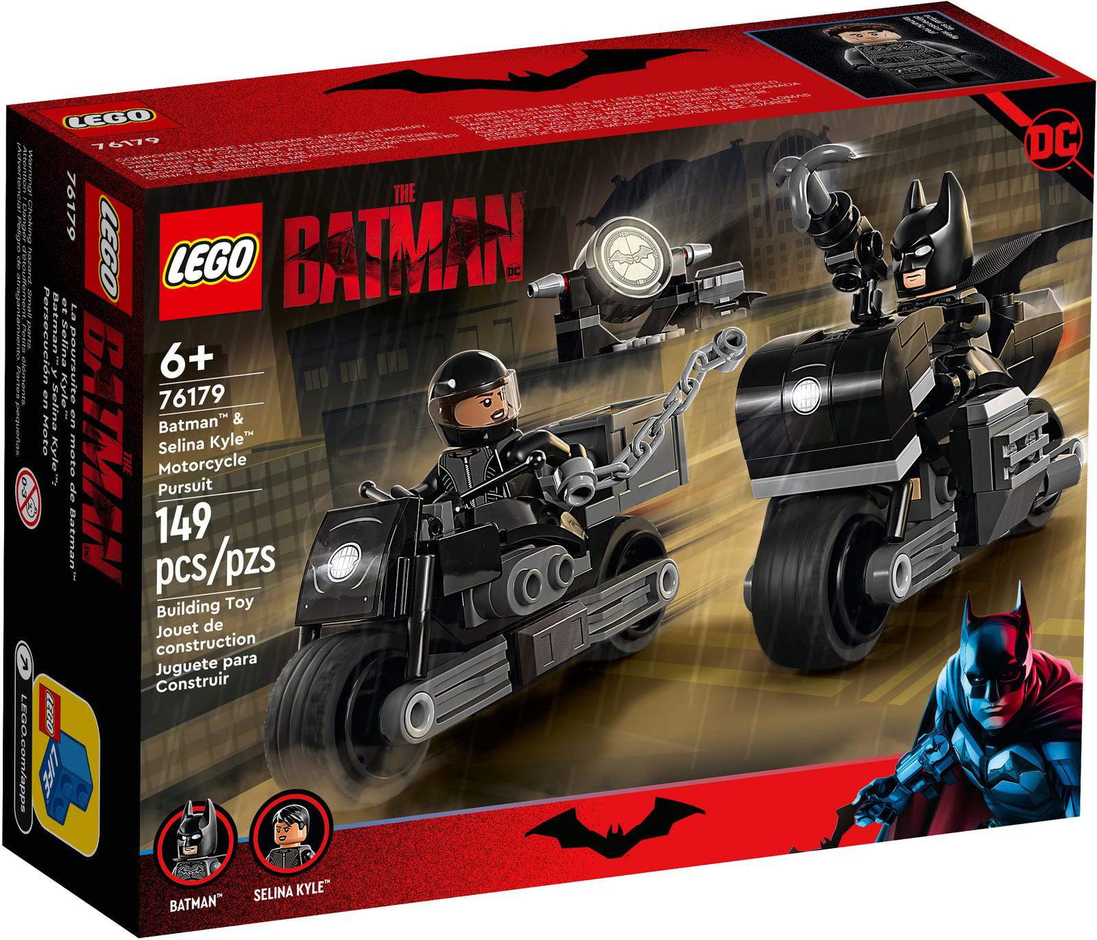 LEGO DC Comics 76179 pas cher, La course-poursuite en motos de Batman ...
