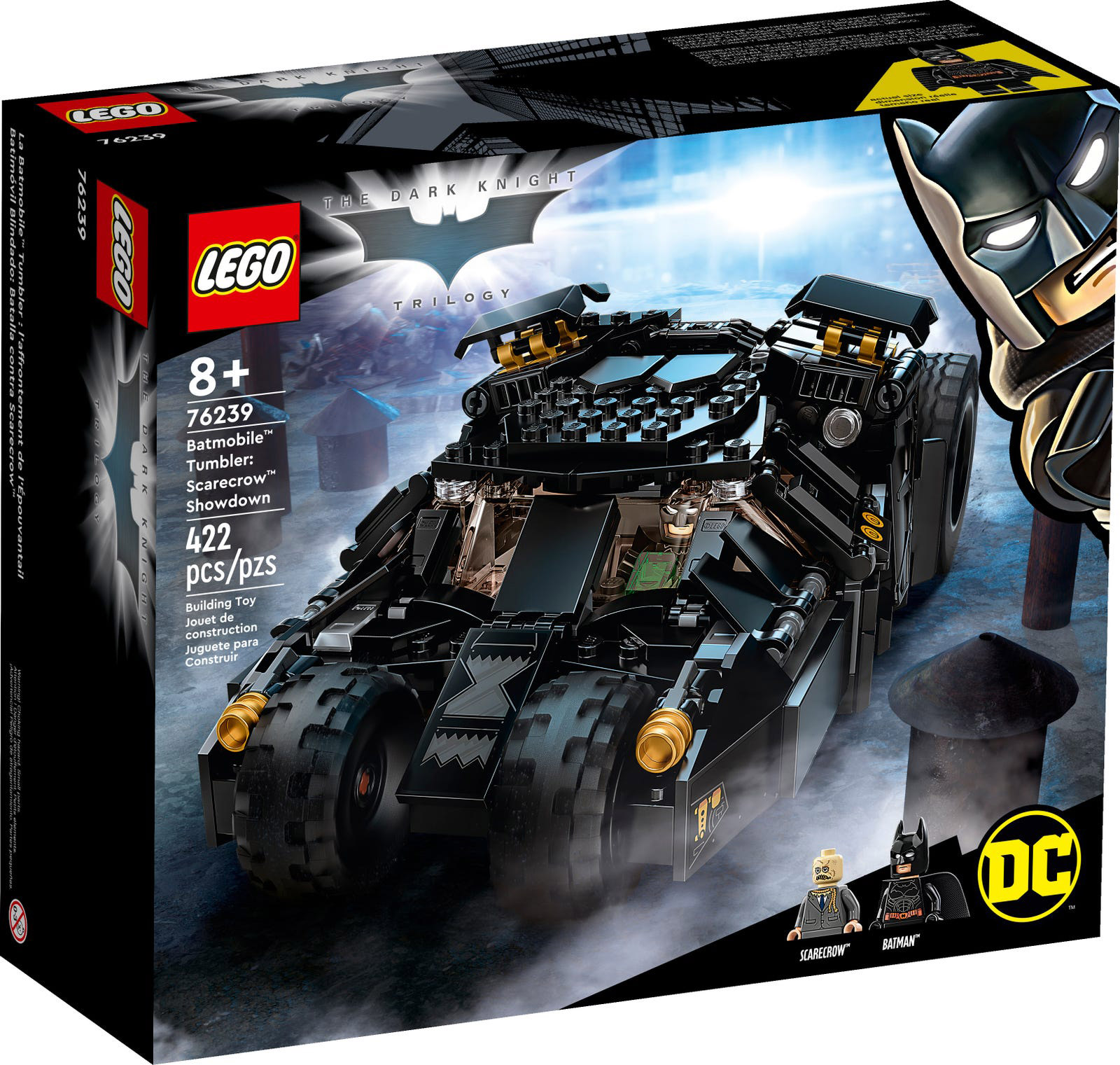 LEGO DC Comics 76239 pas cher, La Batmobile Tumbler : la confrontation ...