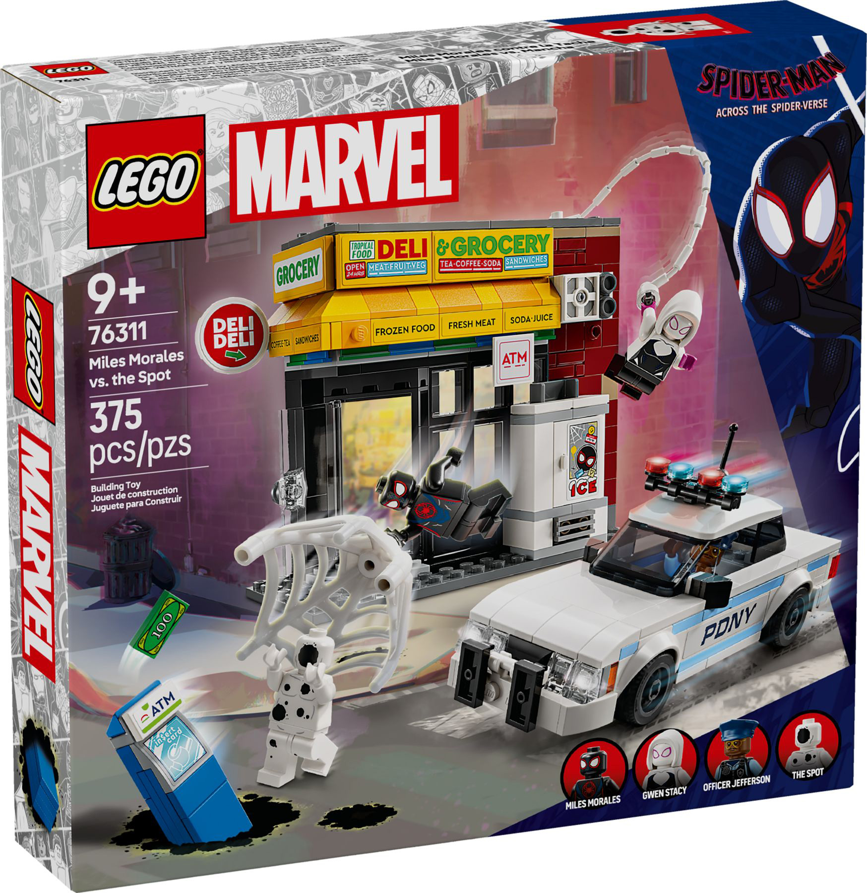 LEGO Marvel 76311 pas cher, Spider-Verse : Miles Morales contre La Tache