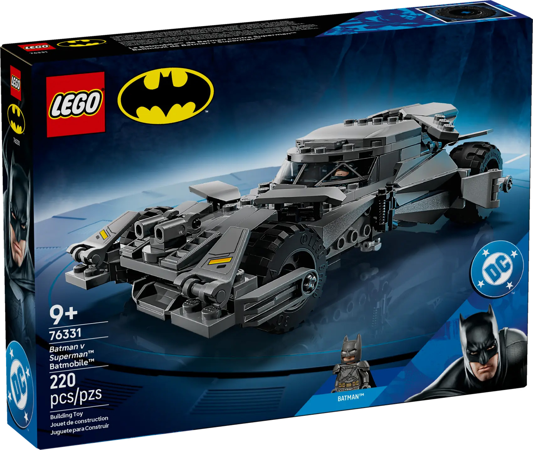 LEGO DC Comics 76331 pas cher, La Batmobile de Batman v Superman