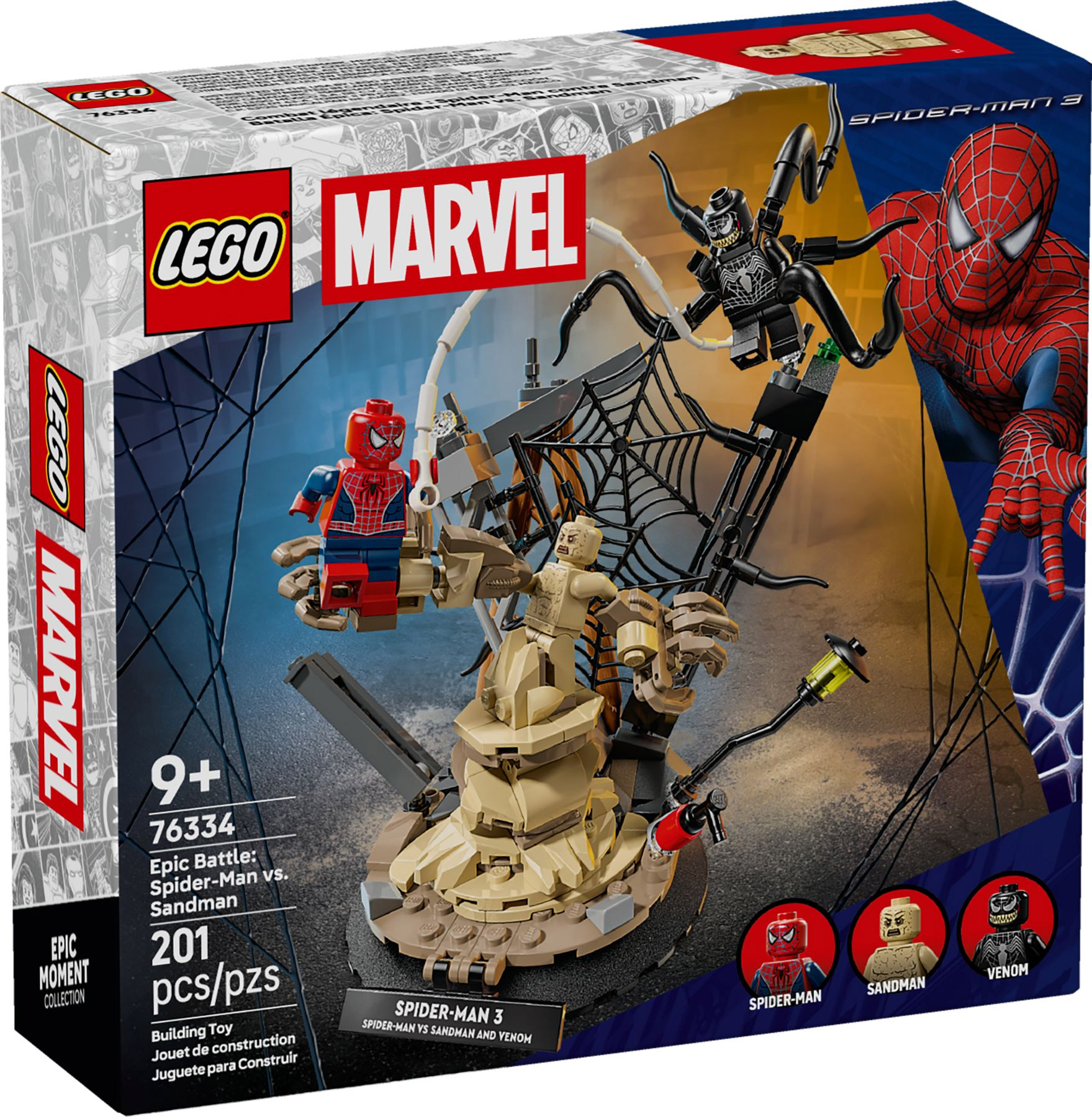 LEGO Marvel 76334 pas cher, Le combat légendaire entre Spider-Man et ...