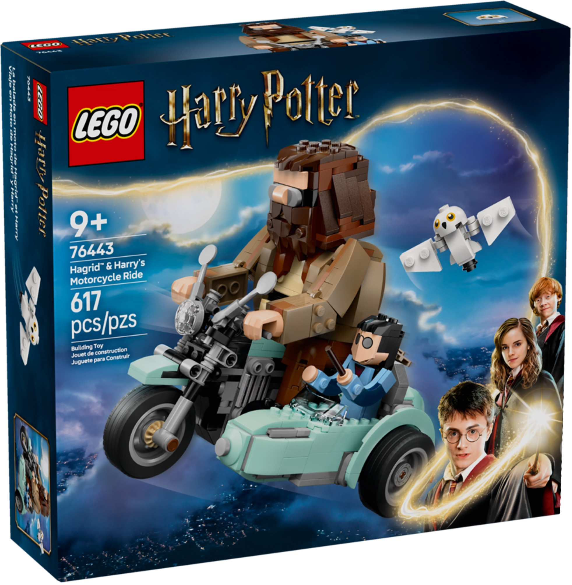 LEGO Harry Potter 76443 pas cher, La balade en moto de Hagrid et Harry