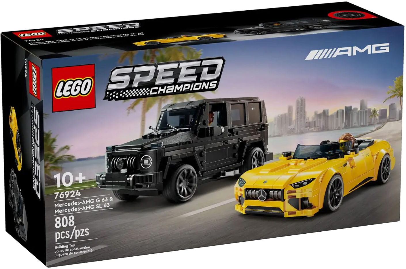LEGO Speed Champions 76924 pas cher, Mercedes-AMG G 63 et Mercedes-AMG ...
