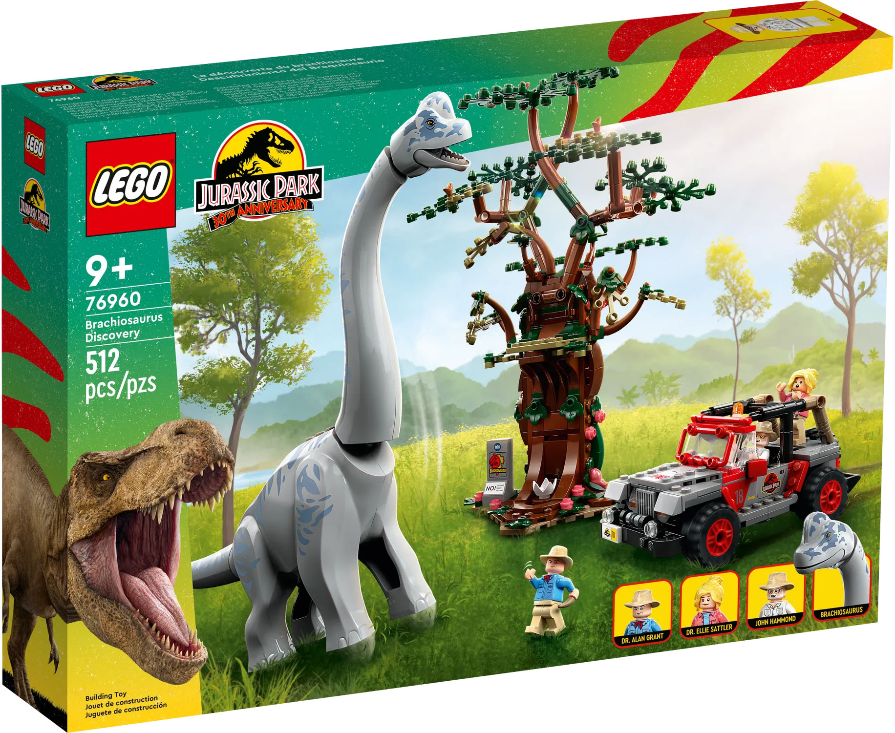 LEGO Jurassic World 76960 pas cher, La découverte du brachiosaure