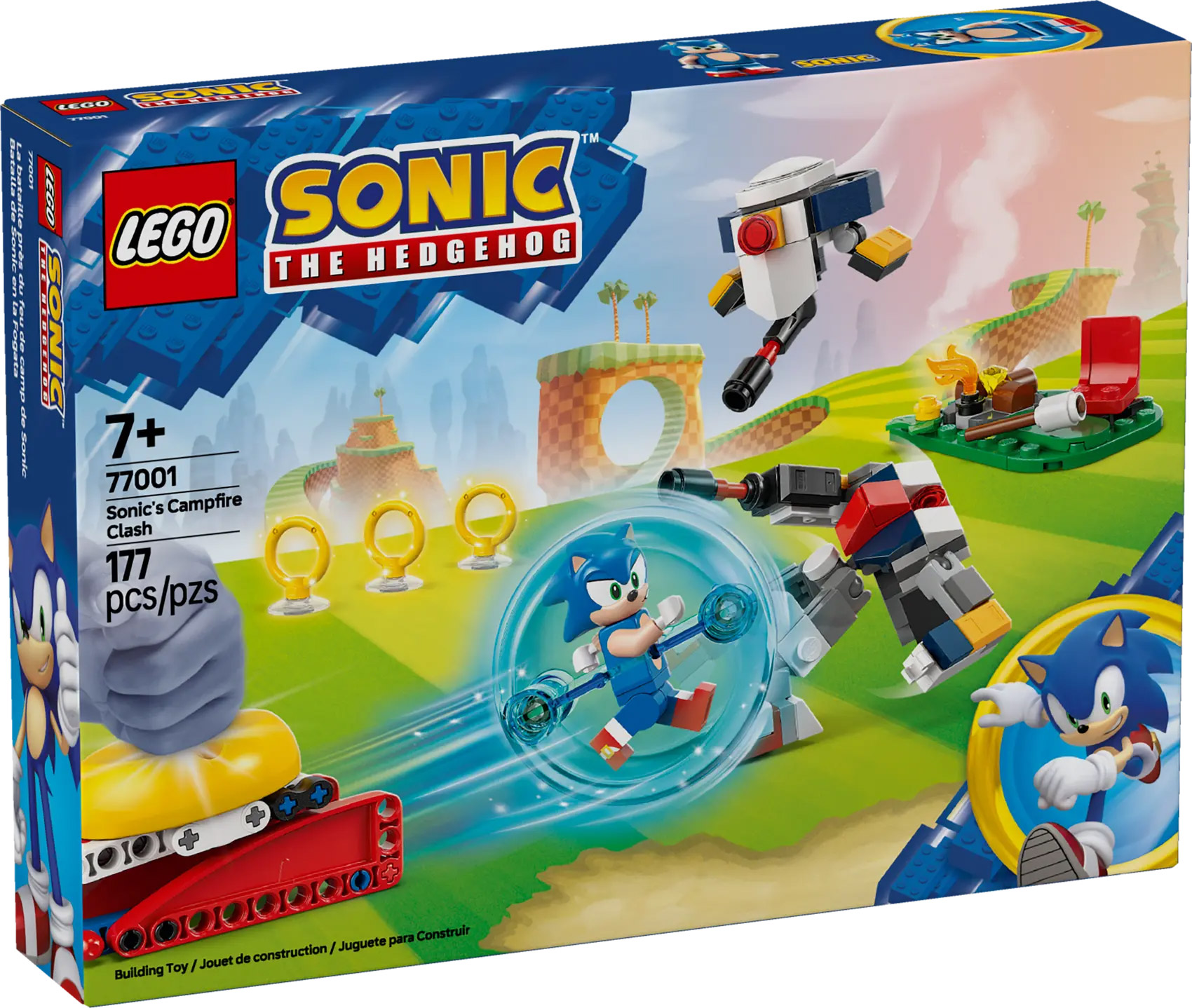 LEGO Sonic The Hedgehog 77001 pas cher, Conflit au feu de camp de Sonic