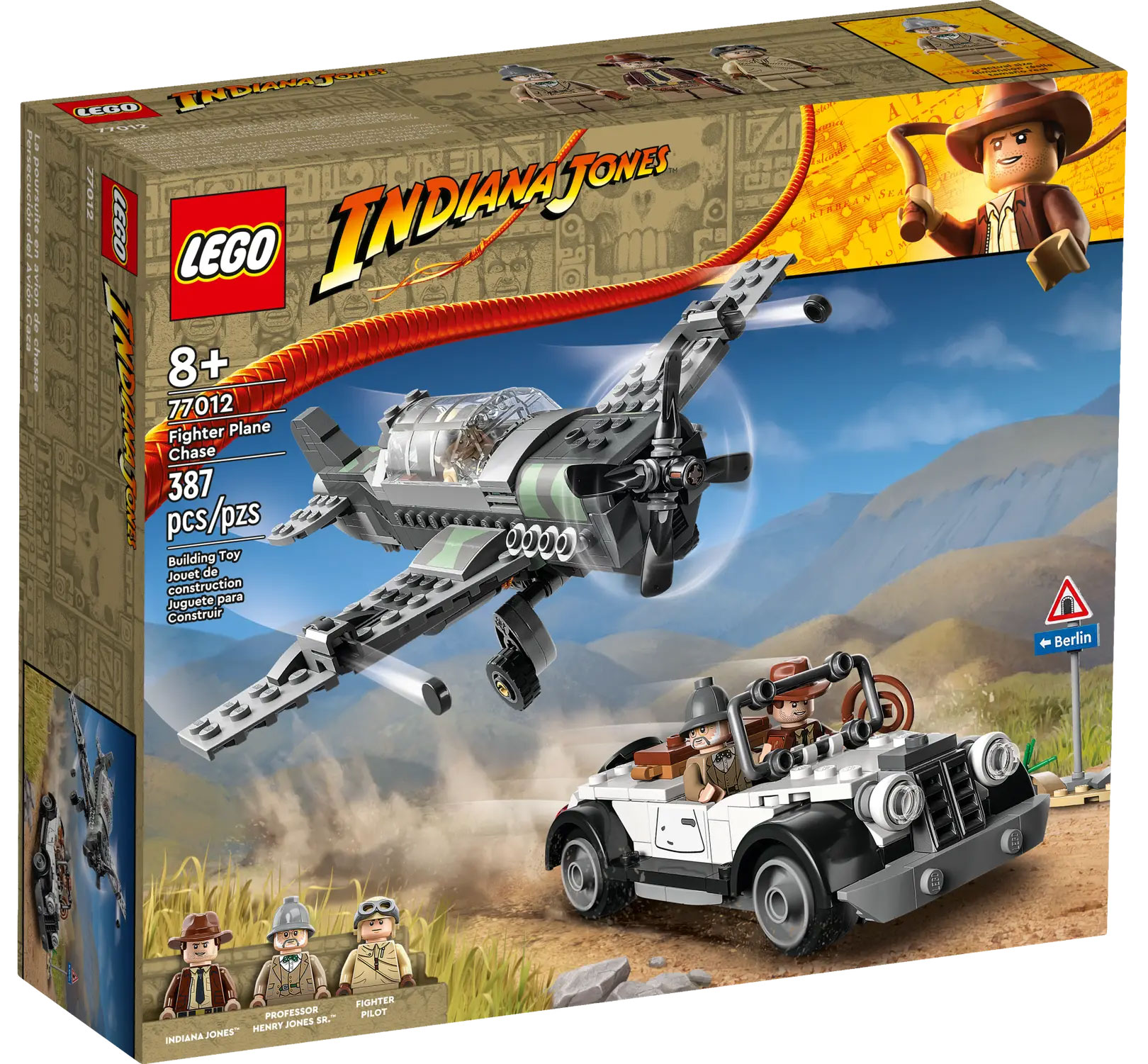 LEGO Indiana Jones 77012 pas cher, La poursuite en avion de combat
