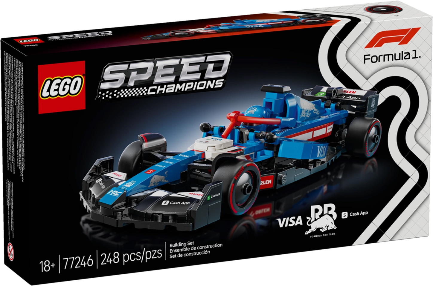 LEGO Speed Champions 77246 pas cher, Voiture F1 Visa Cash App RB VCARB 01