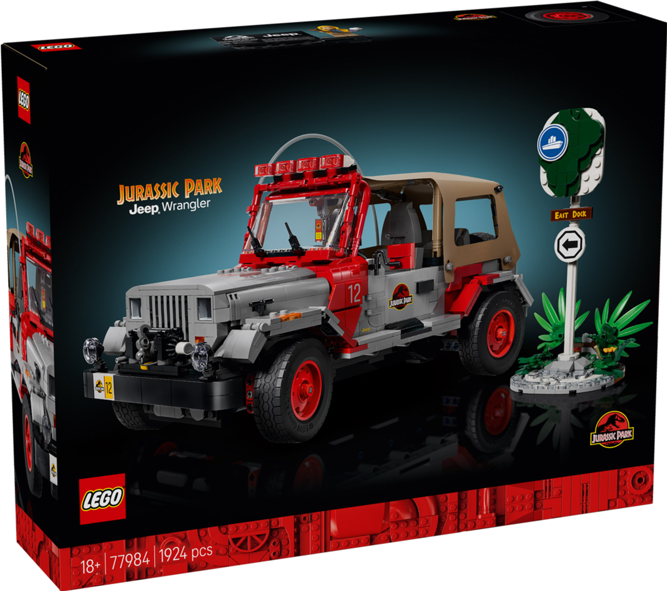 LEGO Jurassic World 77984 pas cher, Jurassic Park Jeep Wrangler