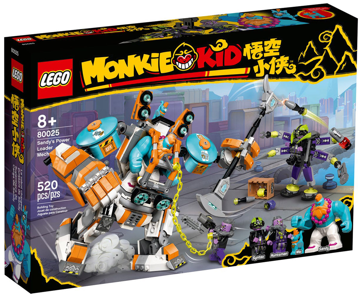 LEGO Monkie Kid 80025 pas cher, Le puissant robot chargeur de Sandy