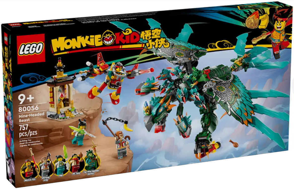 LEGO Monkie Kid 80056 pas cher, La bête à 9 têtes