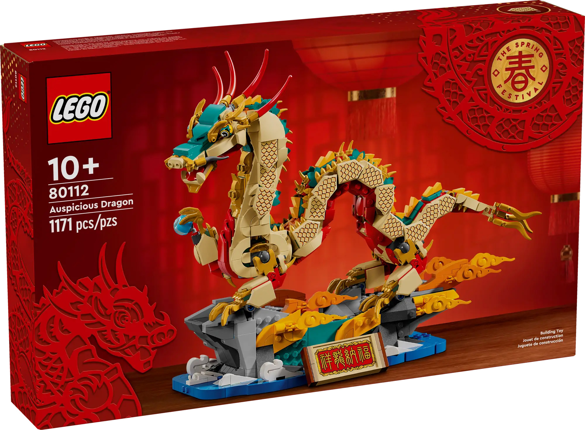 LEGO Saisonnier 80112 pas cher, Le dragon de bon augure