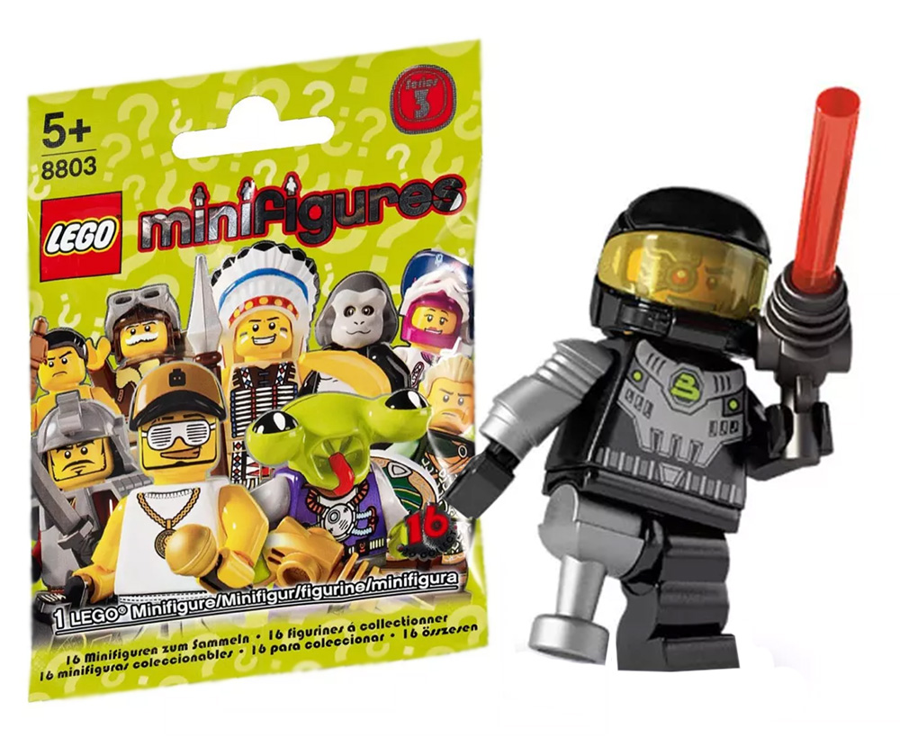 LEGO Minifigures 8803-06 pas cher, Série 3 - Le malfaiteur de l'espace