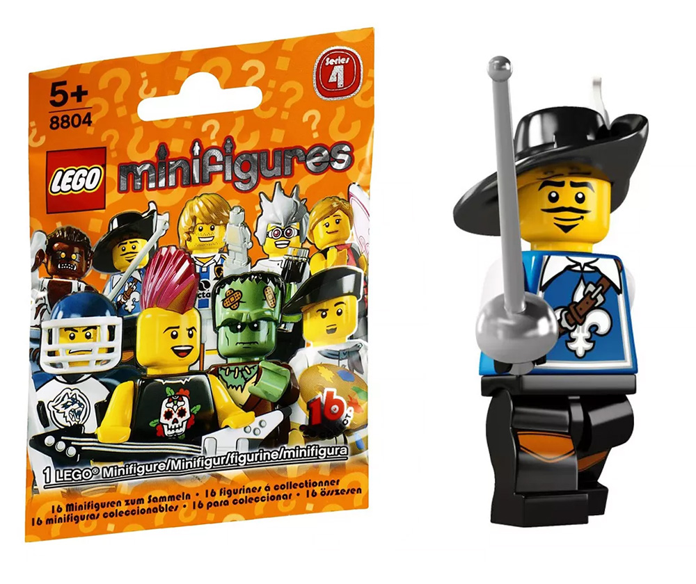 LEGO Minifigures 8804-03 pas cher, Série 4 - Le mousquetaire
