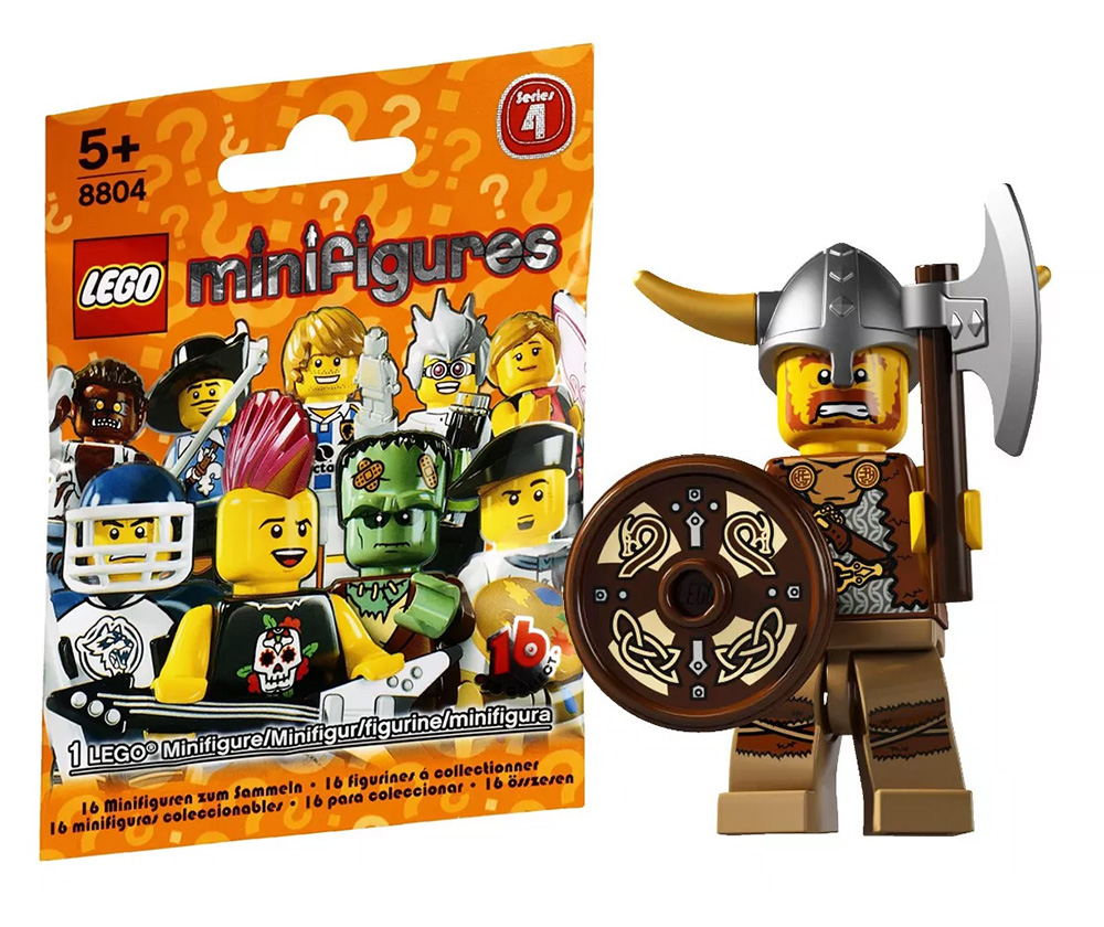 LEGO Minifigures 8804-06 pas cher, Série 4 - Le viking