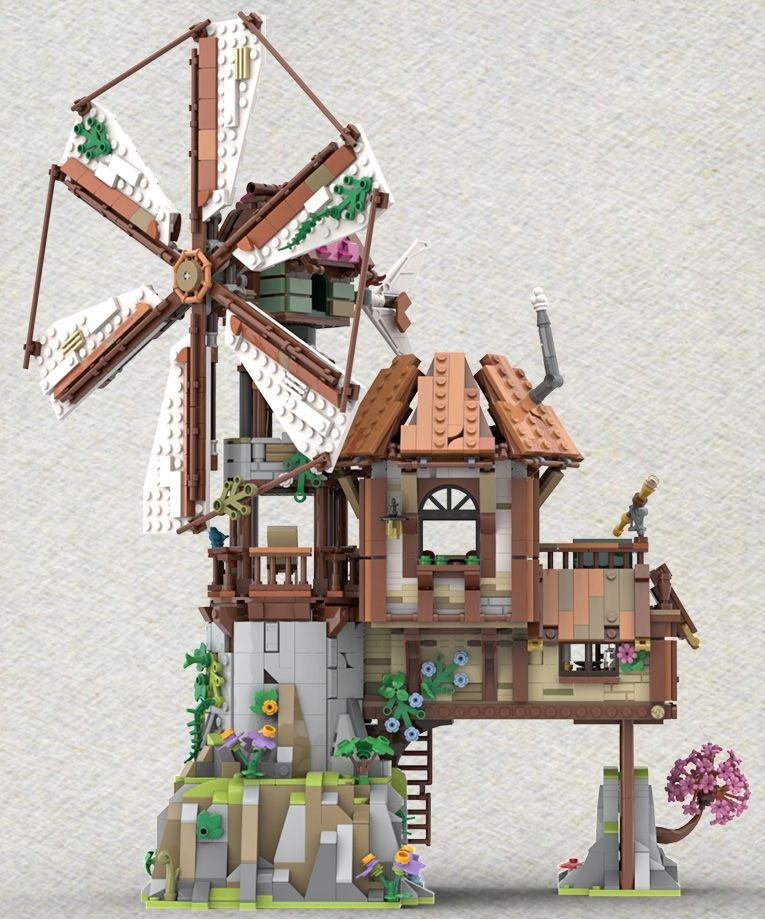 LEGO Bricklink 910003 pas cher, Le moulin de la montagne